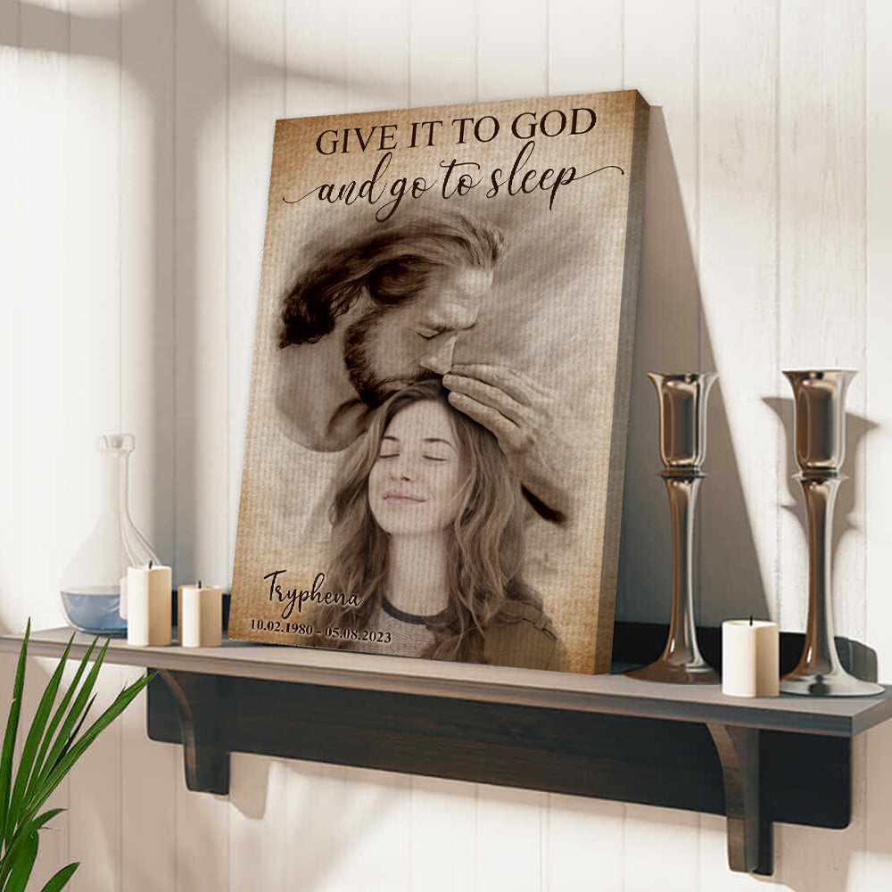 Personalized Photo Safe In Arms Of Jesus Give It To God And Go To Sleep ...