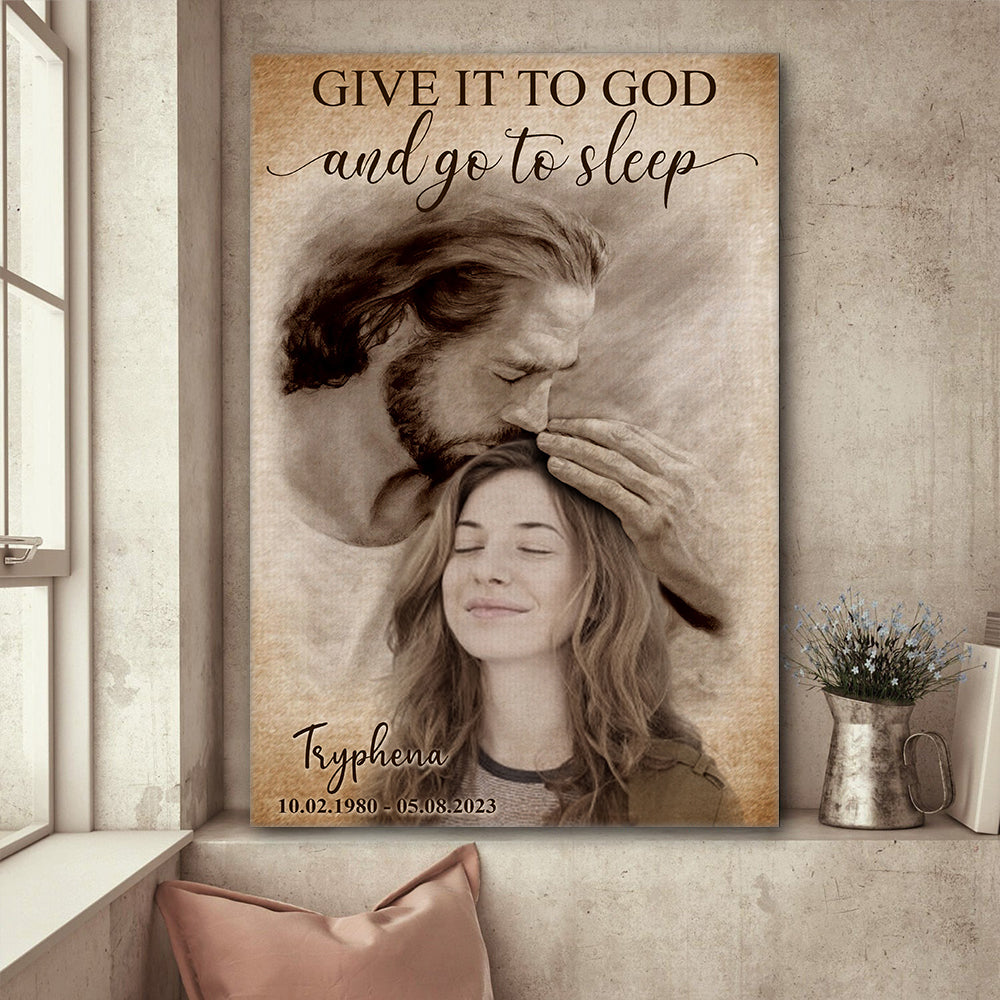 Personalized Photo Safe In Arms Of Jesus Give It To God And Go To Sleep ...