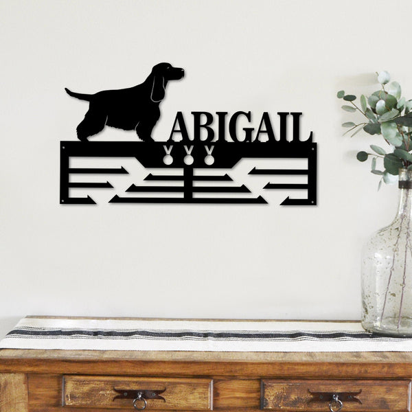 Personalized Cocker Spaniel Dog Award Cut Metal Sign, Personalized Dog ...