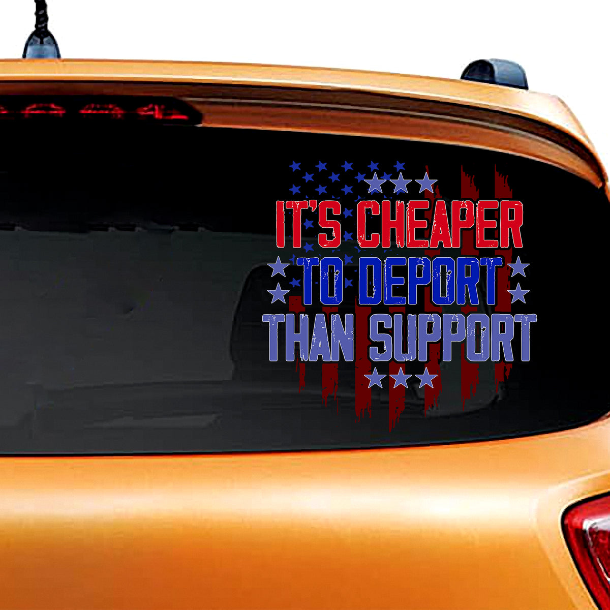 It Is Cheaper to Deport Than Support Sticker Decal, Trump 2024 Decal ...