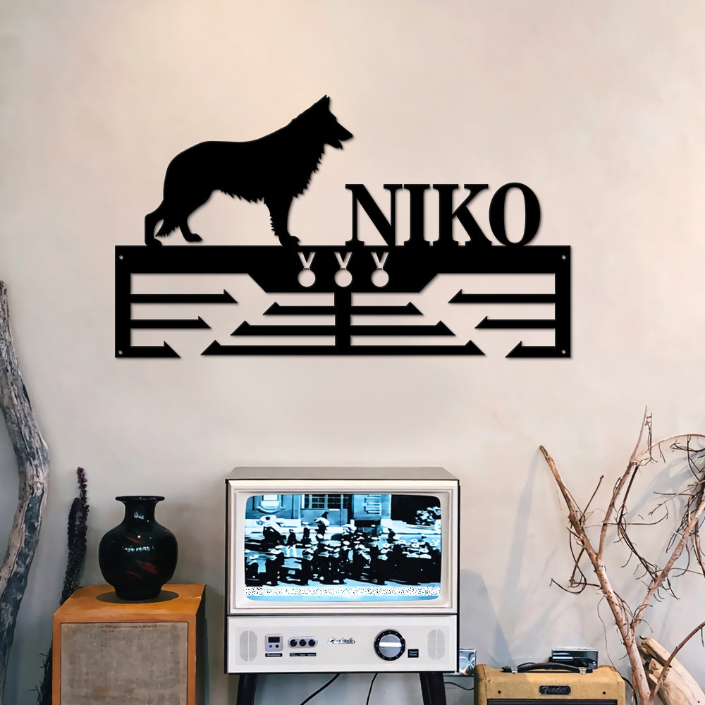 Personalized German Shepherd Dog Award Cut Metal Sign, Personalized Dog ...