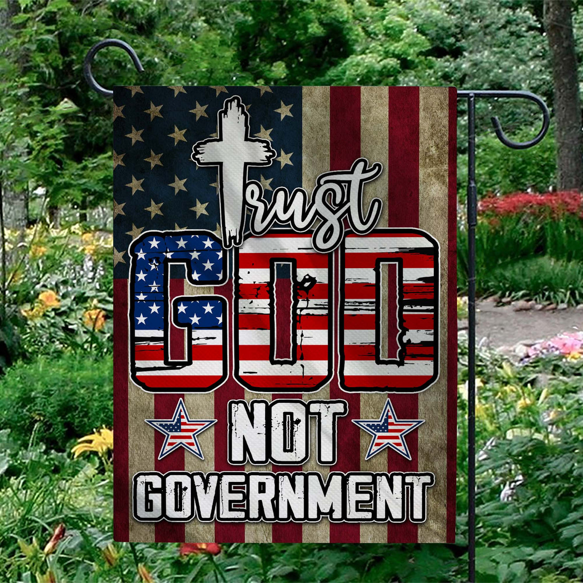 Faith In God Not Government Faith Religious Bible Flag, Anti Government ...