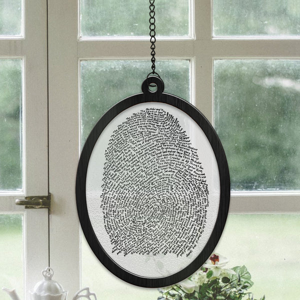 God's Fingerprint Character of God Imprint Hanging Suncatcher Ornament ...
