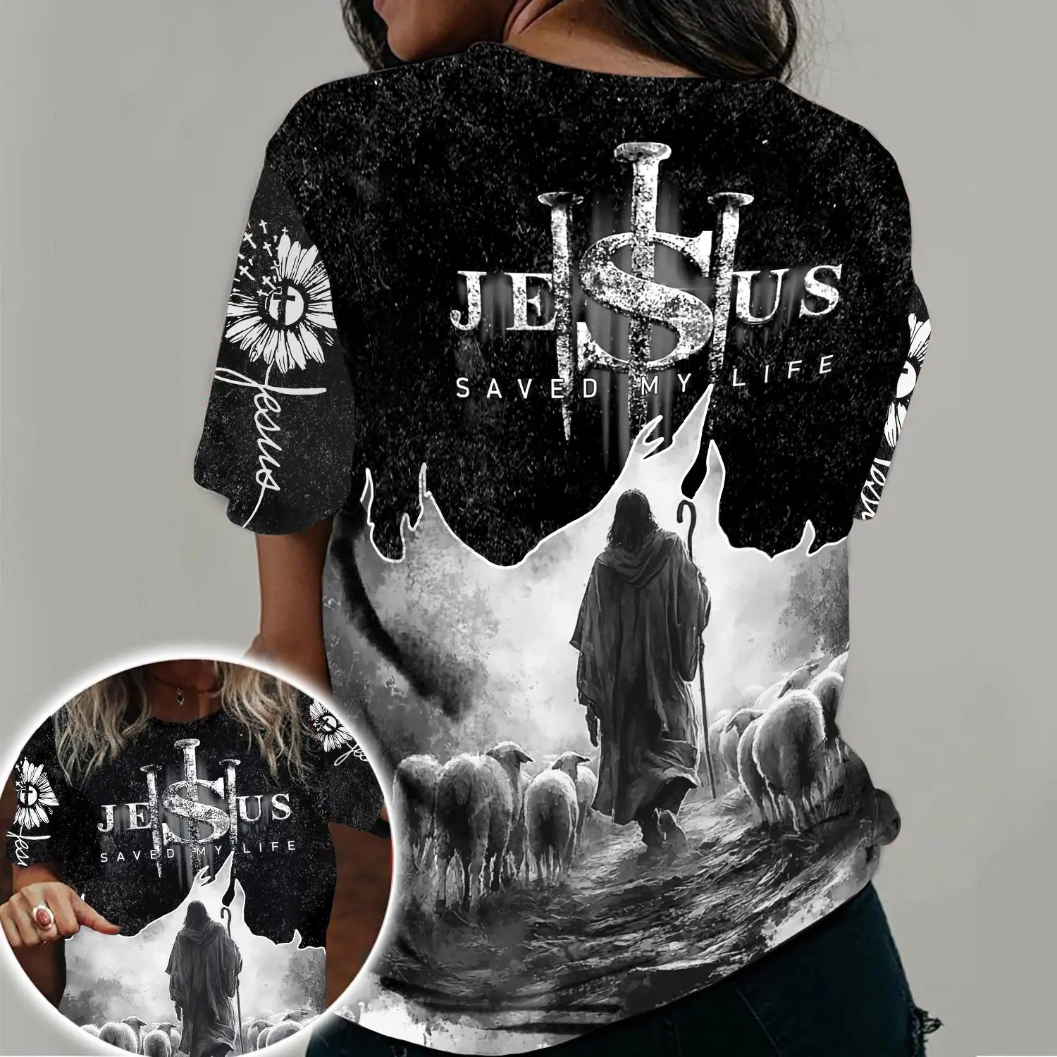 Jesus Save My Life 3D Christian Apparel, Faithful Shepherd 3D Christian ...