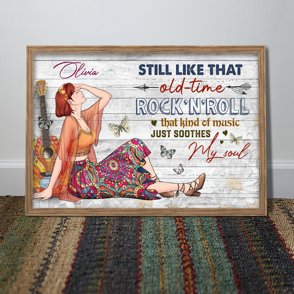 Personalized Hippie Girl Still Like That Old-Time Rock N Roll That Kind ...