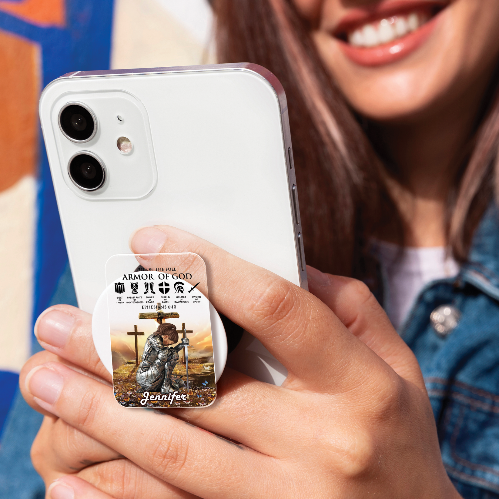 Personalized Woman Warrior of God Put On The Full Armor of God Ephesians 6:10 Acrylic Magnetic ...