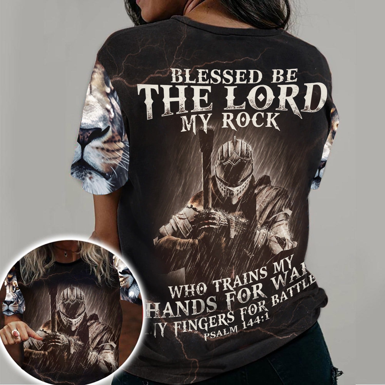 Warrior Of God Blessed Be The Lord My Rock - Inspirational Christian 3D ...