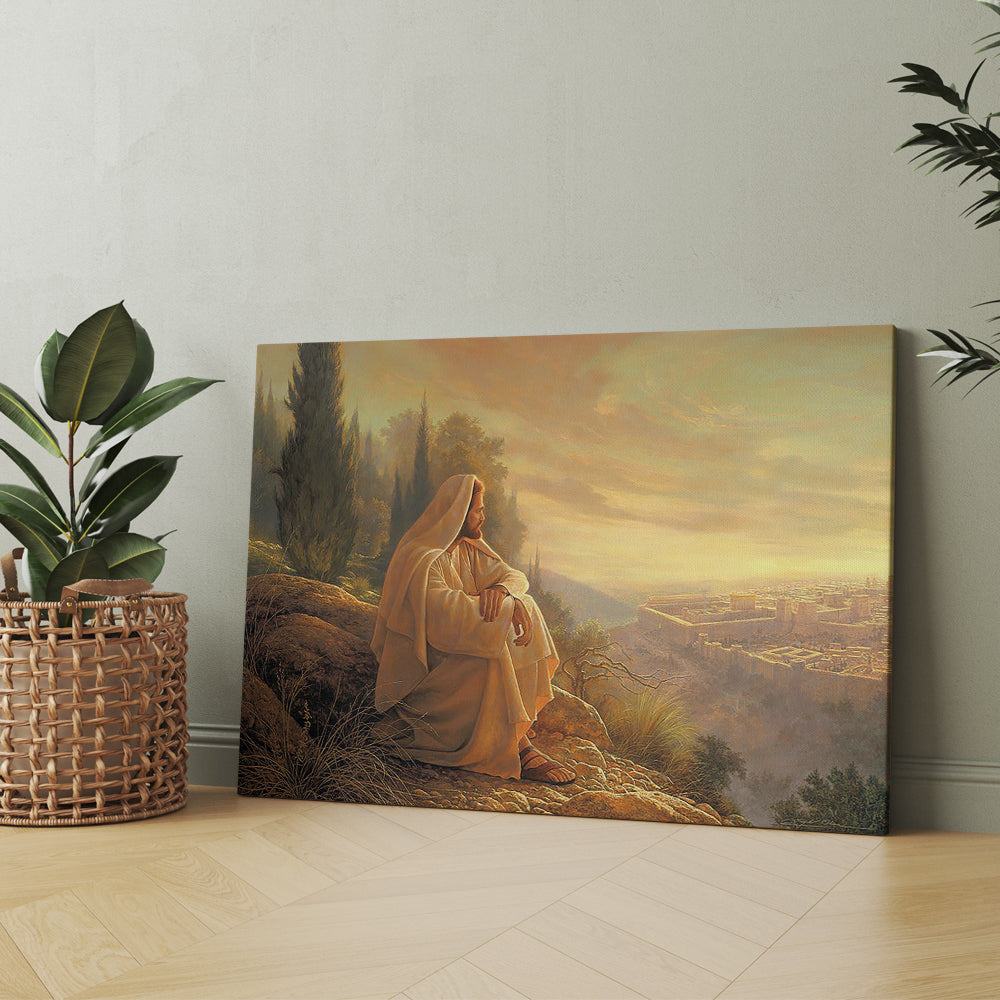 O Jerusalem is a painting by Greg Olsen Religious Jesus Canvas Prints ...